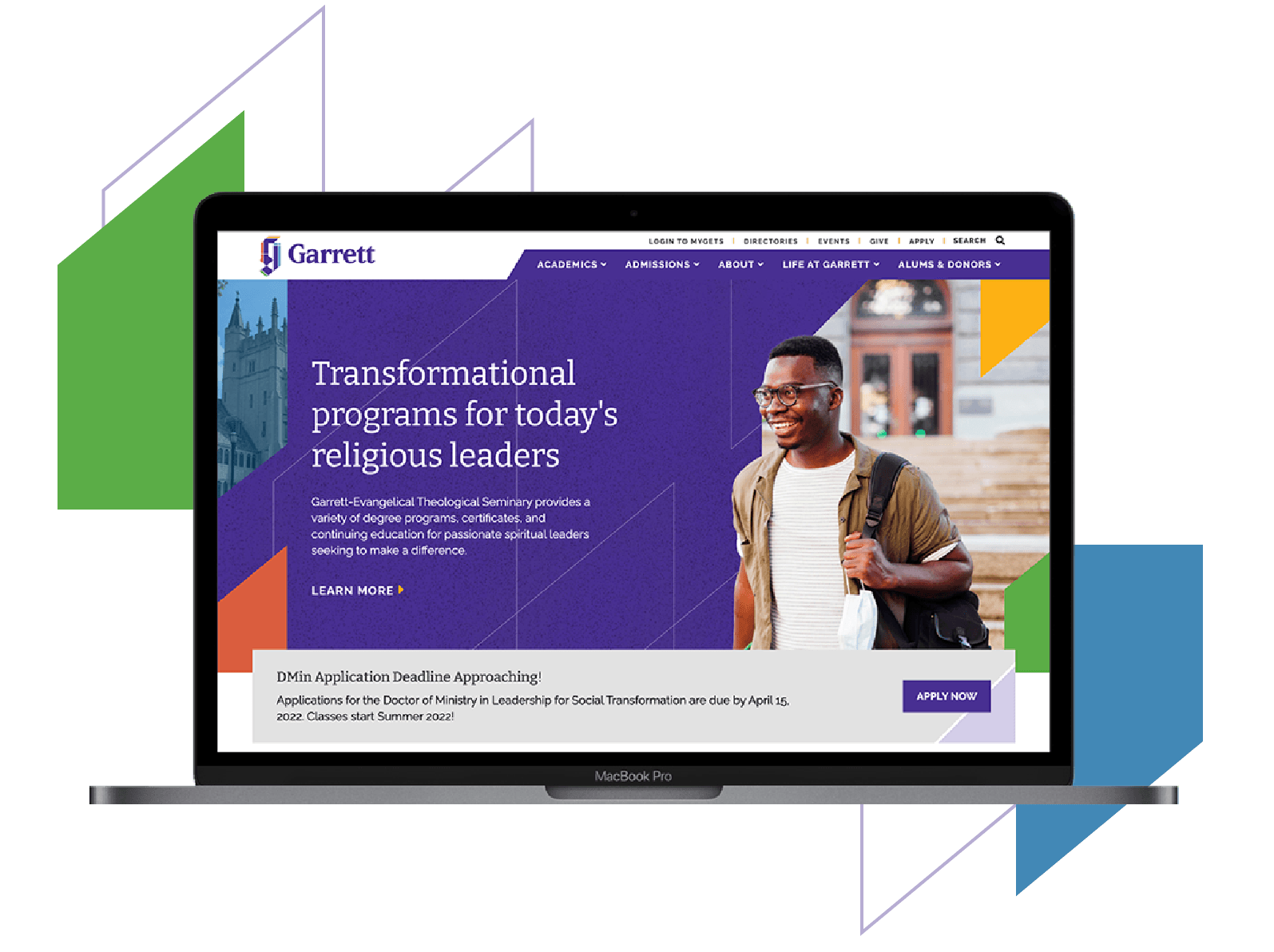 User experience research for Garrett-Evangelical's website - Glantz